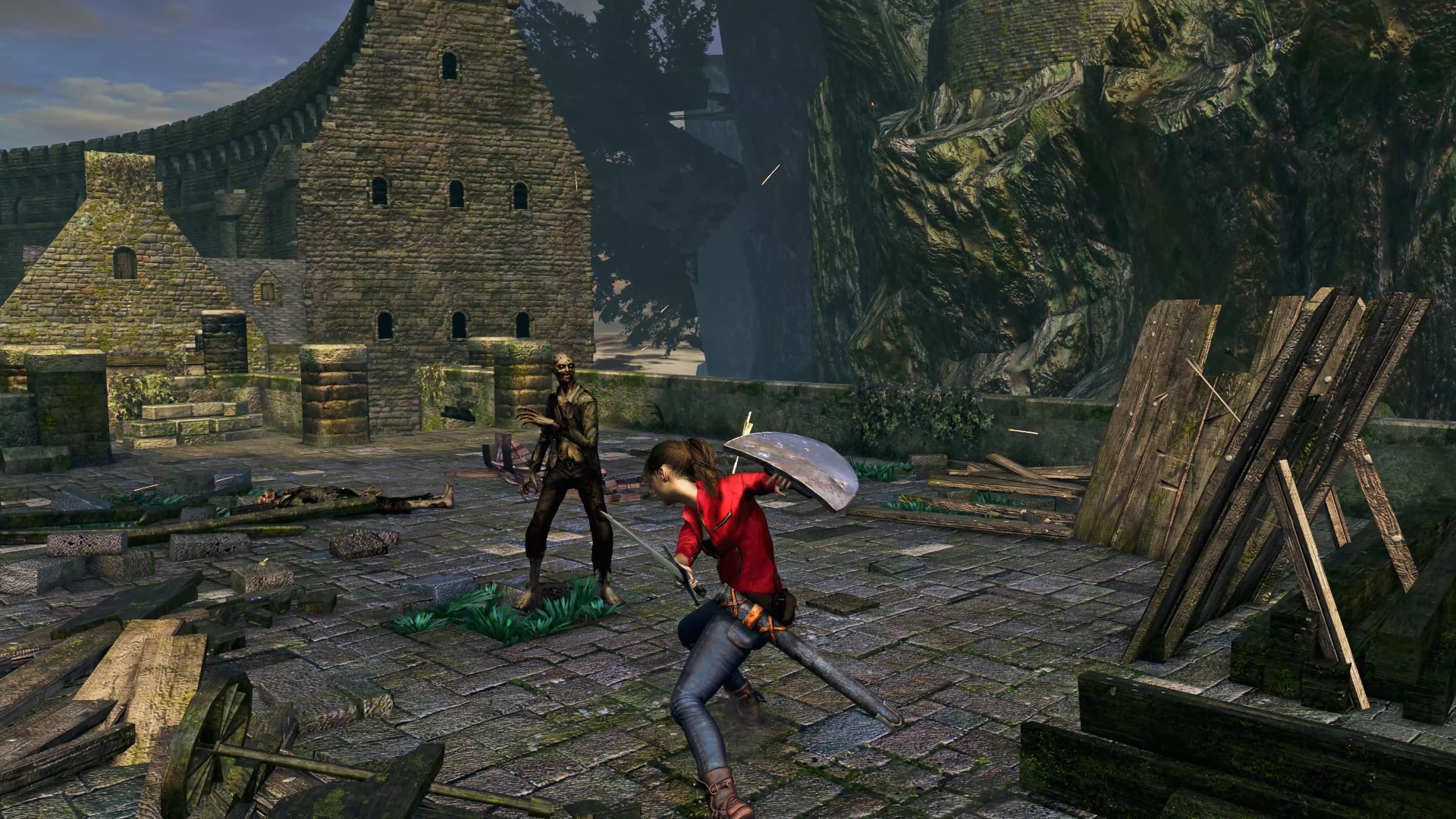 RE2R Claire Mod with Zombie Enemies Mod for Dark Souls Remastered ...