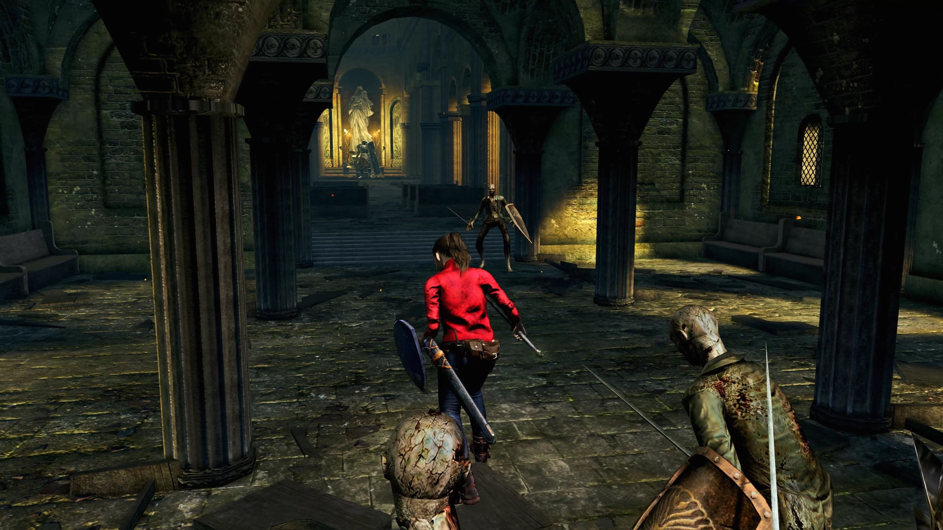 RE2R Claire Mod with Zombie Enemies Mod for Dark Souls Remastered ...