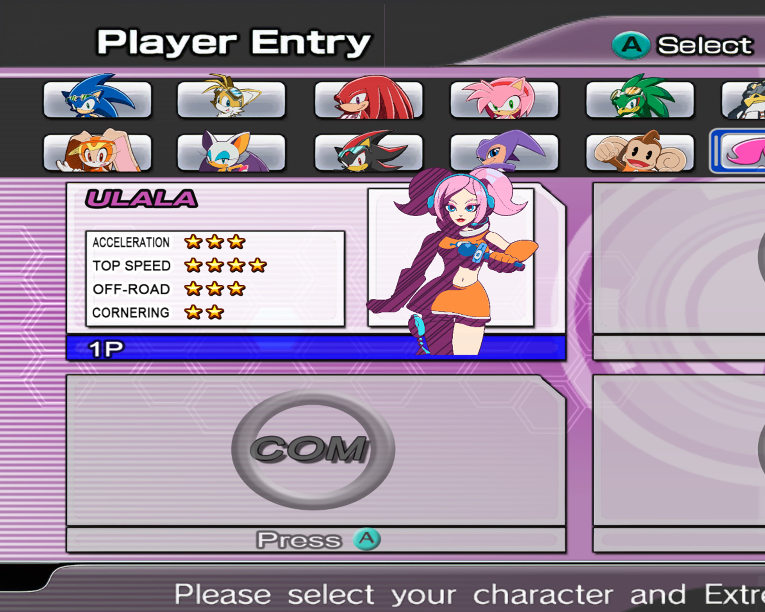 Space Channel 5's Original Ulala Outfit Mod for Sonic Riders (GameCube ...