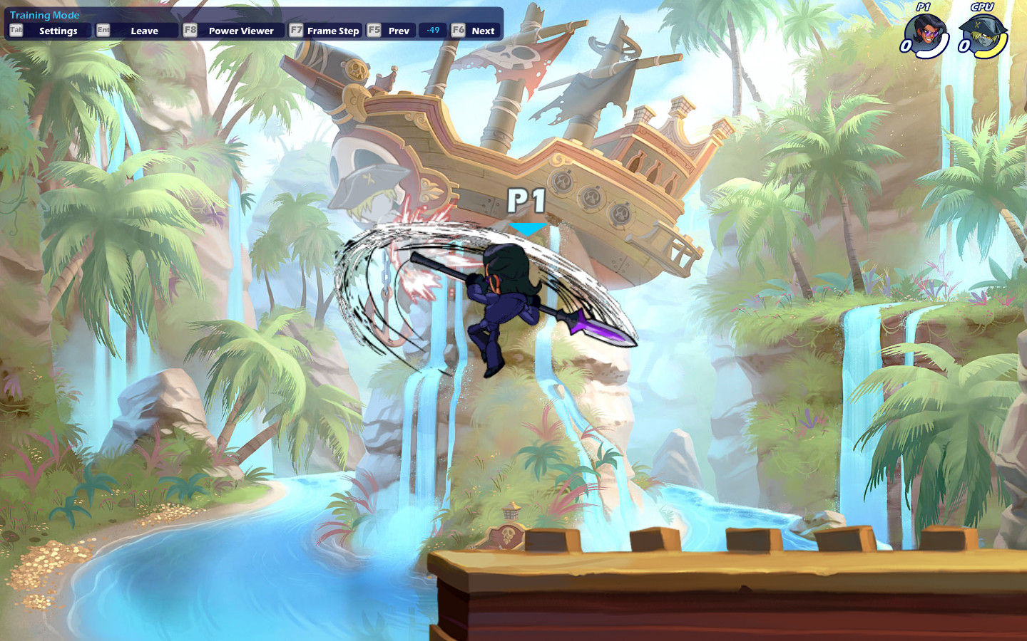 Black and White Spear Light/Air Attacks Mod for Brawlhalla | BHalla Mods