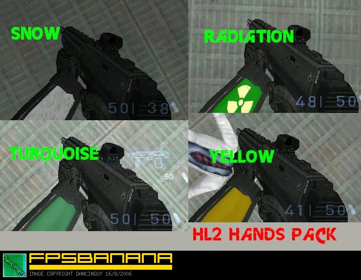 HL2 Hands Colour Pack For 1.6. [Half-Life] [Mods]