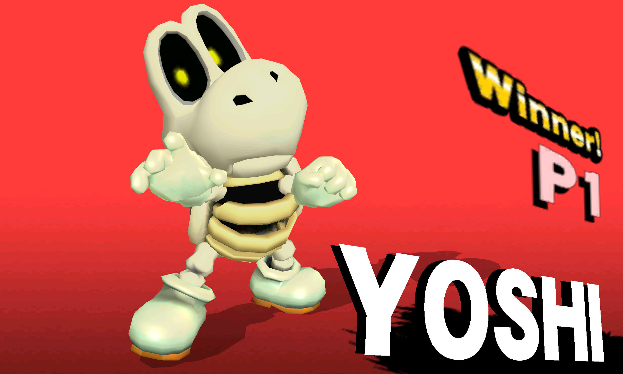 Dry Bones over Yoshi Mod for Super Smash Bros. (3DS) | SSB3DS Mods
