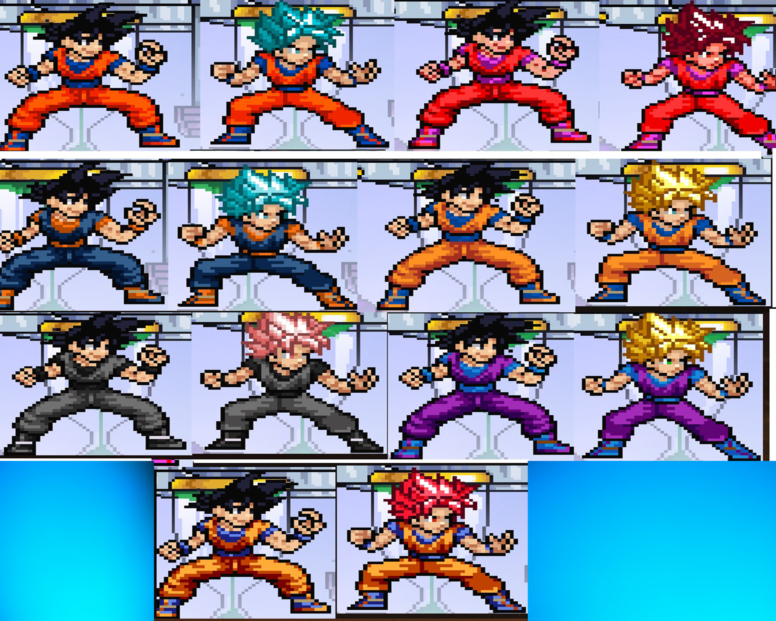 Goku Recolors Mod for Super Smash Bros. Crusade | SSBC Mods