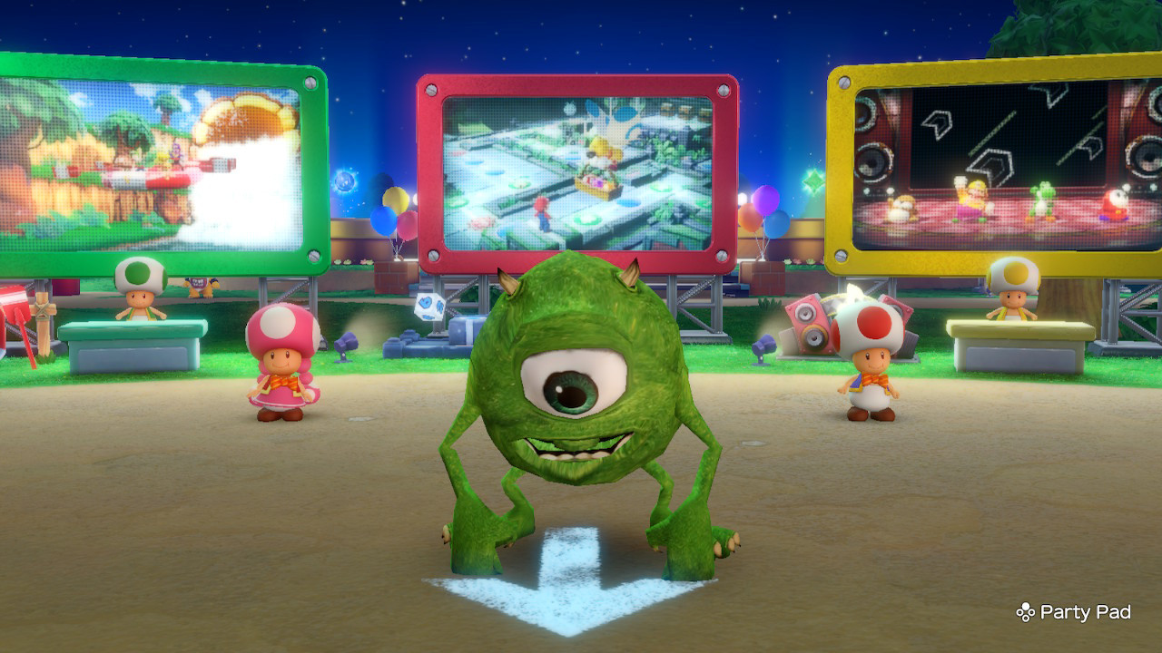 Mike Wazowski over Donkey Kong Mod for Super Mario Party | SMP Mods
