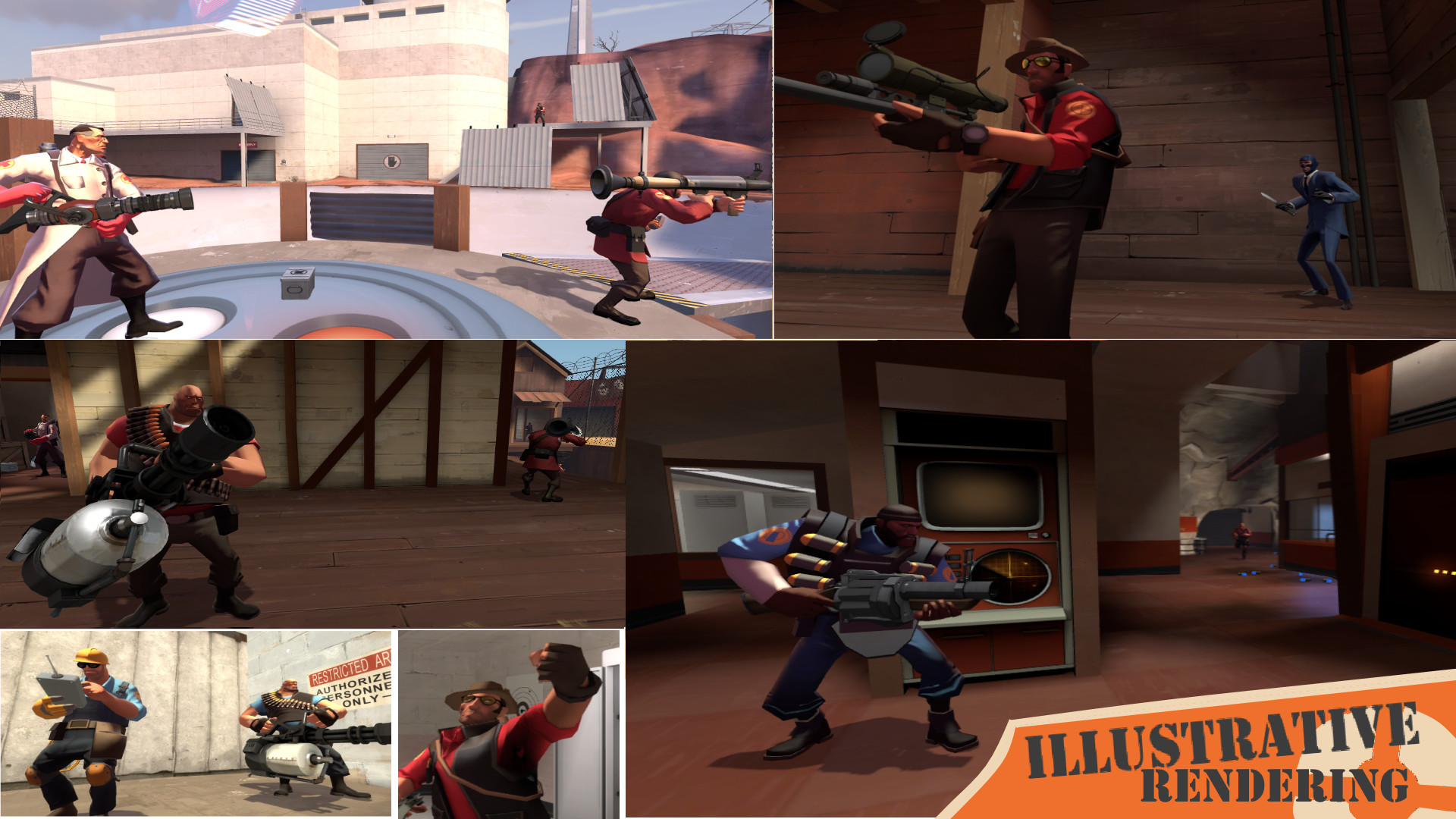 Illustrative Rendering Mod for Team Fortress 2 | TF2 Mods