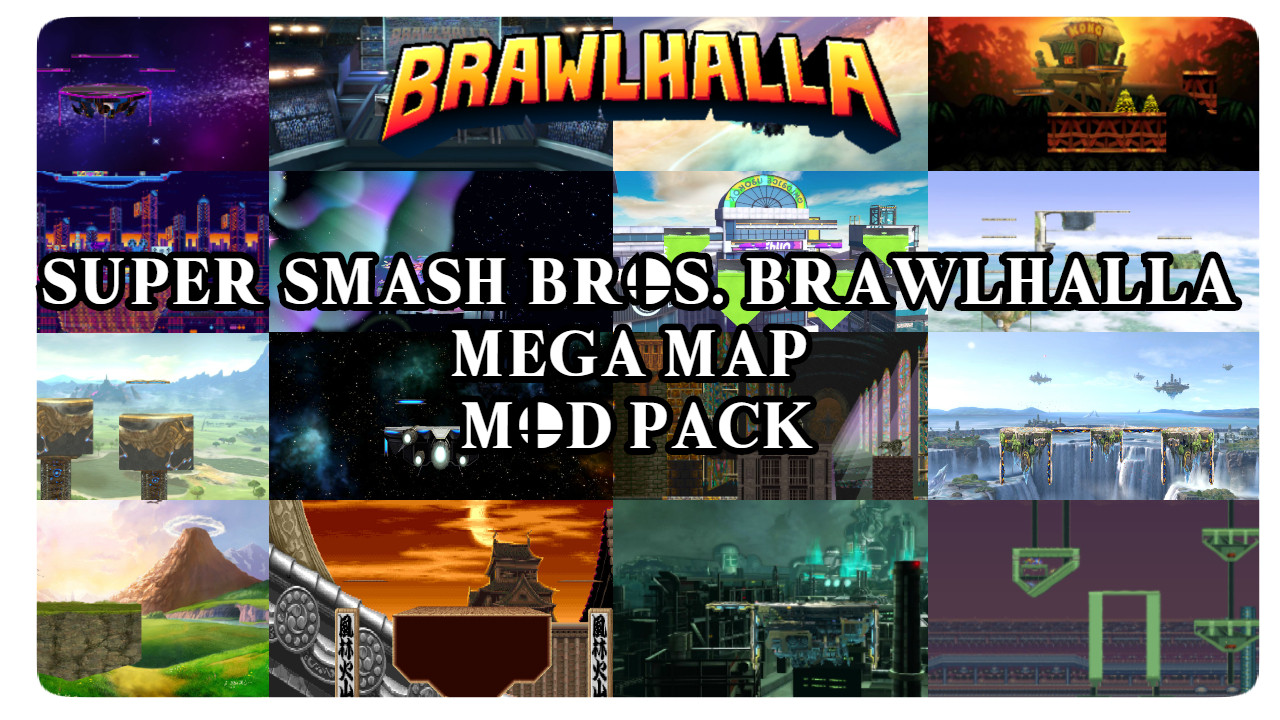 Super Smash Bros. Brawlhalla Mega Map Mod Pack Mod for Brawlhalla ...