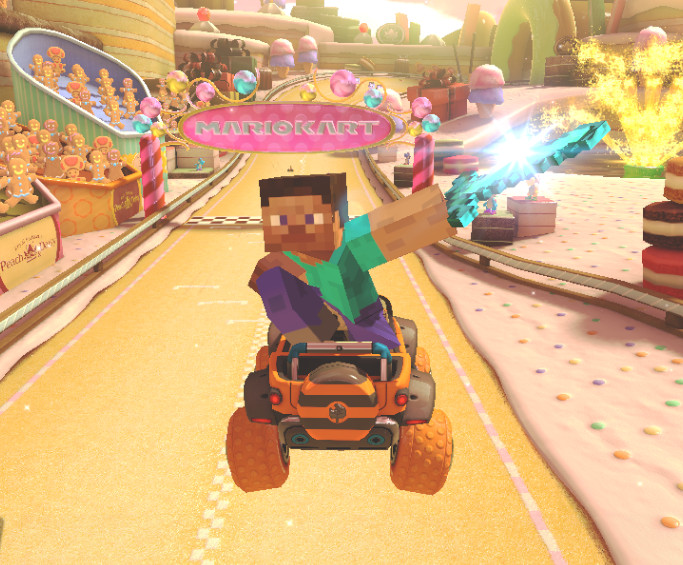 Steve Mod for Mario Kart 8 | MK8 Mods