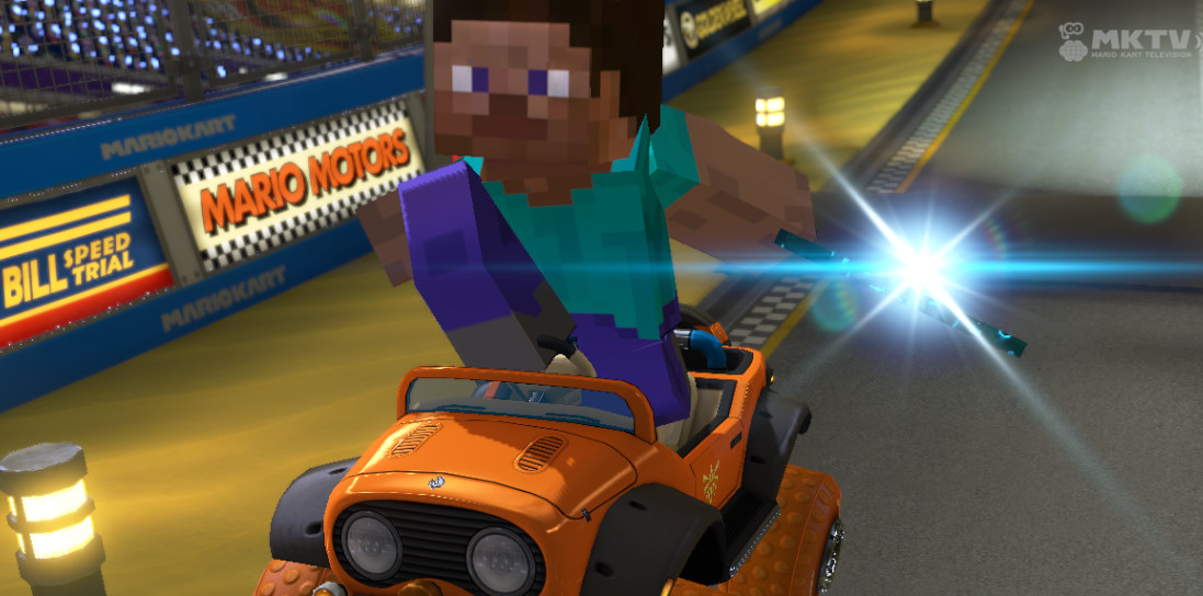 Steve Mod for Mario Kart 8 | MK8 Mods