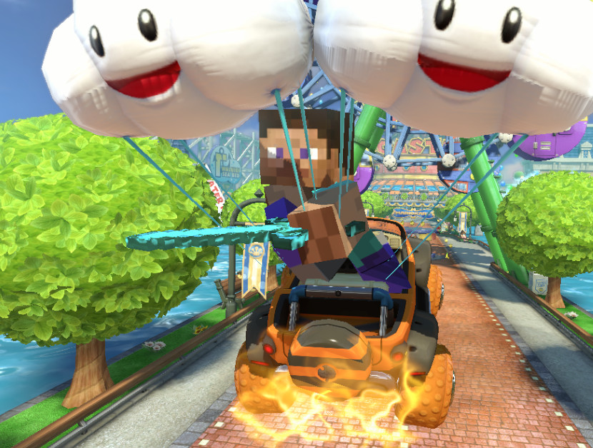 Steve Mod for Mario Kart 8 | MK8 Mods