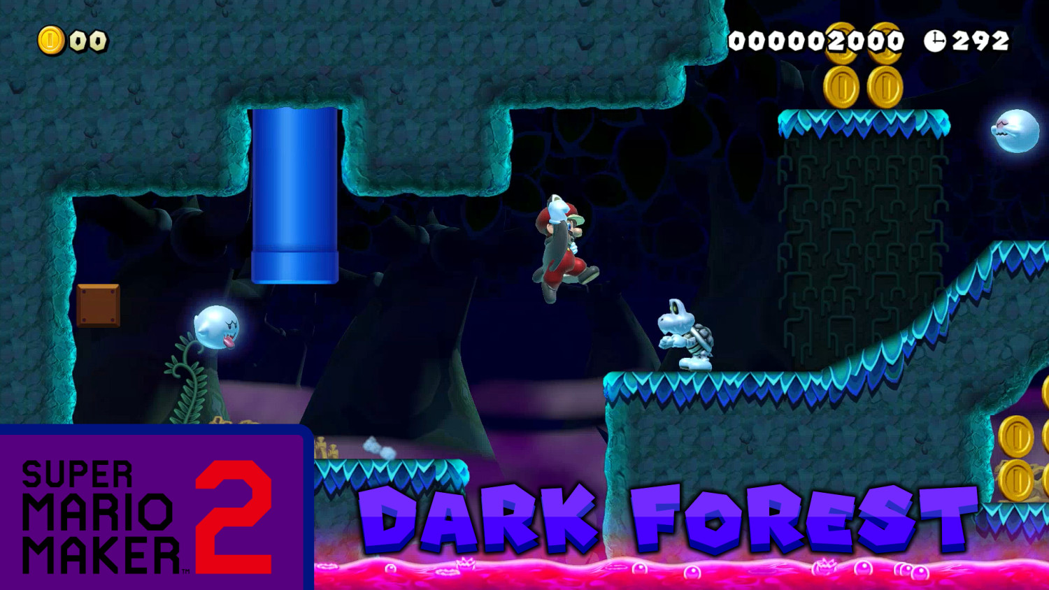 Dark Forest Mod for Super Mario Maker 2 | SMM2 Mods