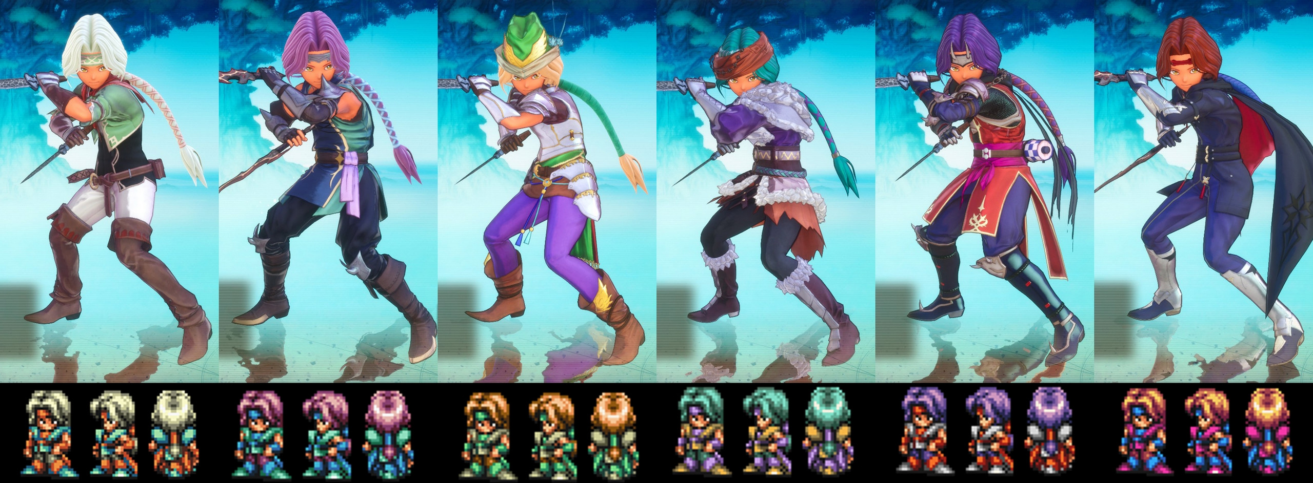 SNES Character Pack Mod for Trials of Mana (2020) | ToM Mods