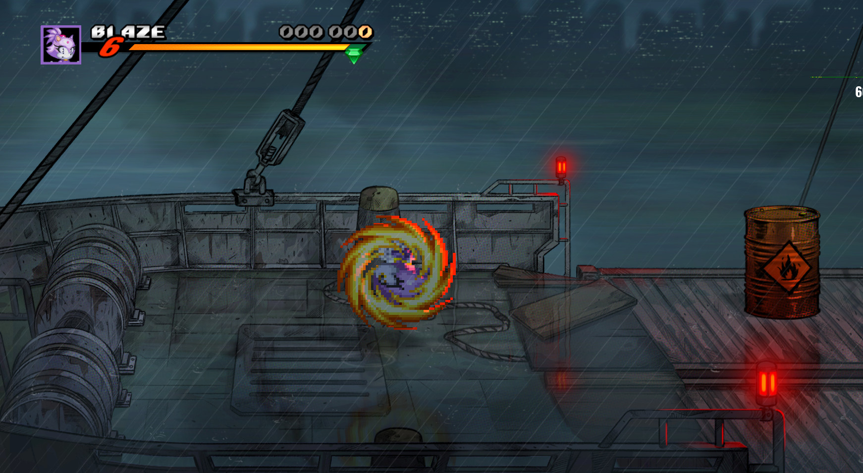 Blaze the Cat over SoR3 Blaze [Streets of Rage 4] [Mods]