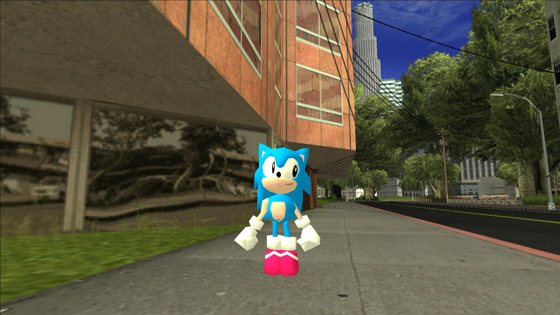 Sonic (Classic, Low-Poly) Mod for Grand Theft Auto: San Andreas | GTA ...