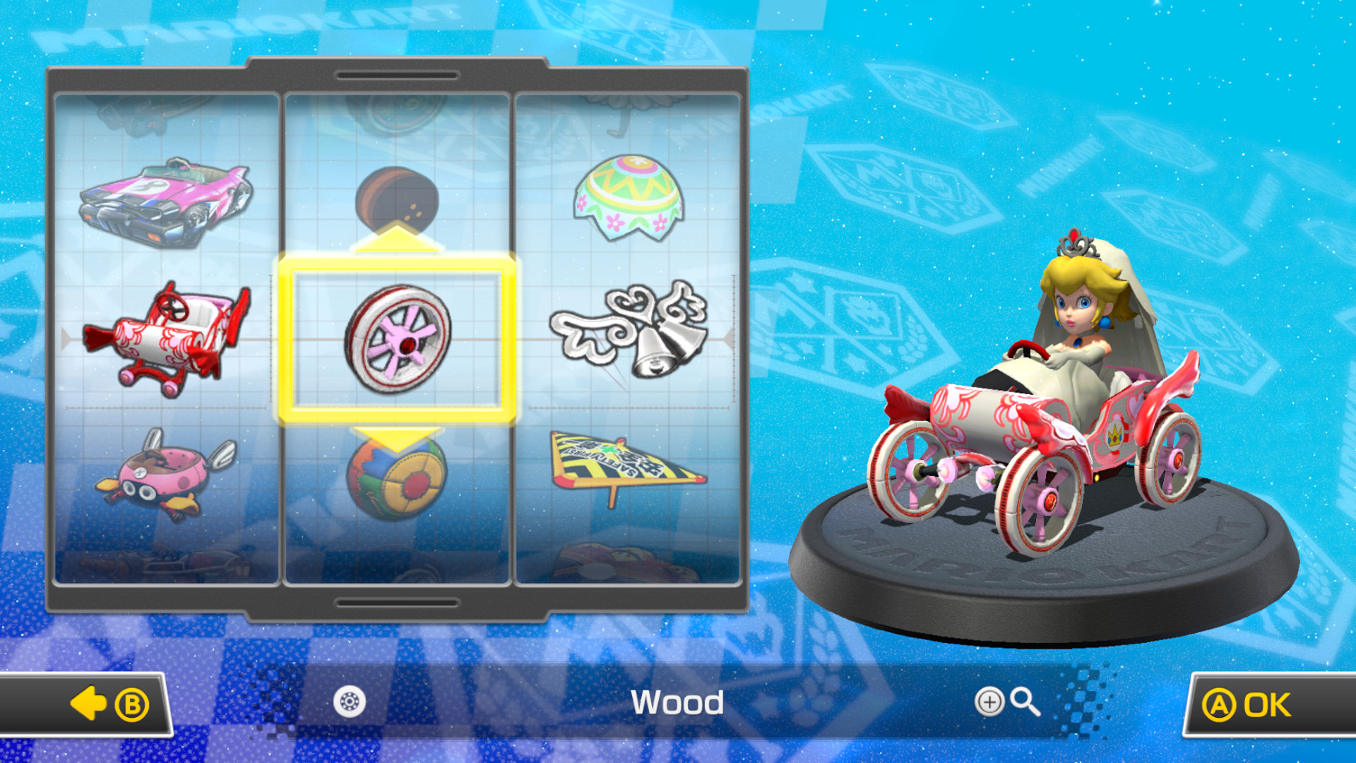 White Red Wood Tires from MKT Mod for Mario Kart 8 Deluxe | MK8D Mods
