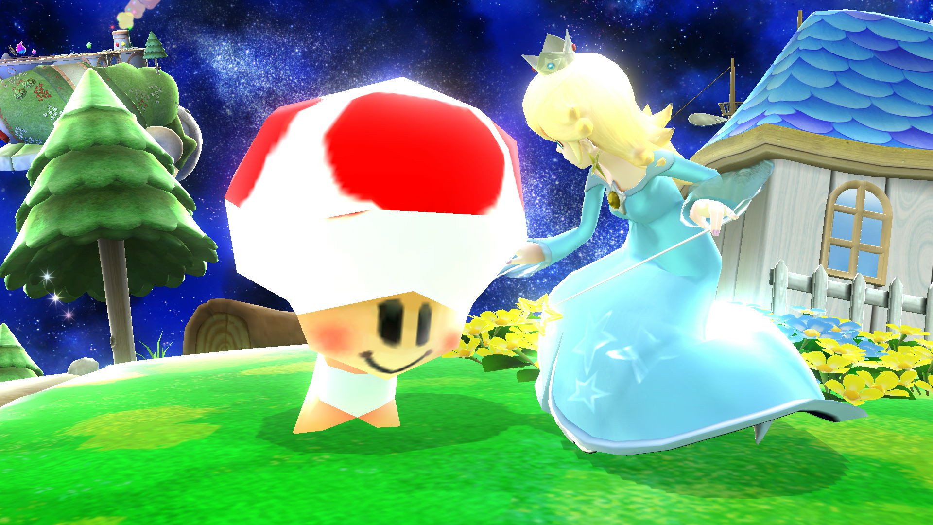 Kinopi (Super Mario Galaxy)(Model Import) Mod for Super Smash Bros ...