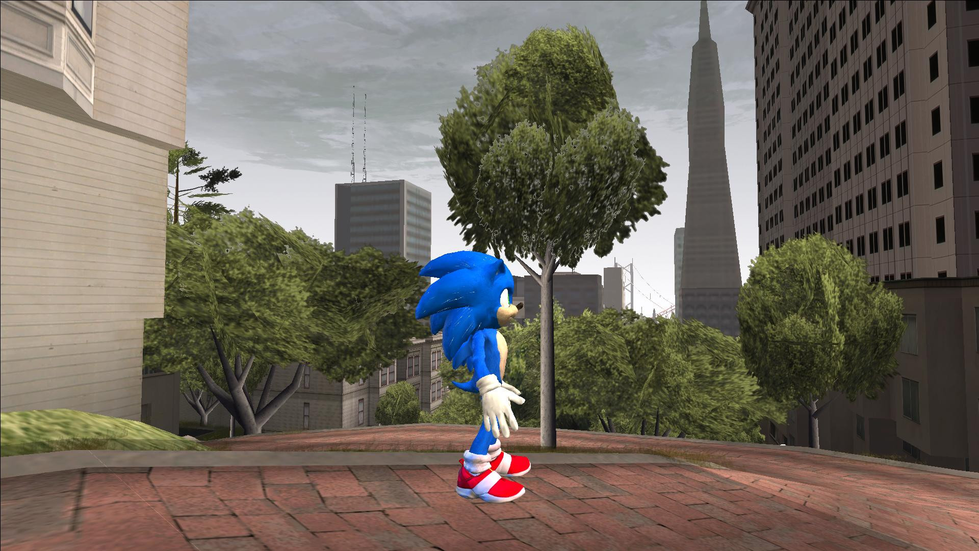 Movie Sonic Mod for Grand Theft Auto: San Andreas | GTA:SA Mods