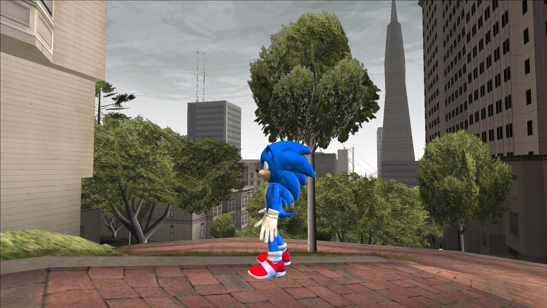 Movie Sonic Mod for Grand Theft Auto: San Andreas | GTA:SA Mods