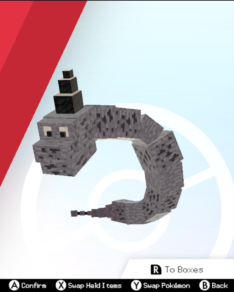Minecraft Style Onix [Pokemon Sword & Shield] [Mods]