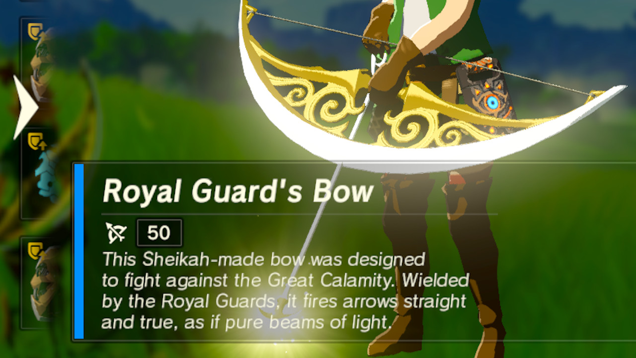 Royal Guard's Bow of Light Mod for The Legend of Zelda: Breath of the ...