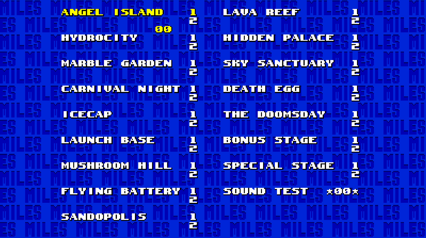 level select fixes [Sonic 3 A.I.R.] [Mods]
