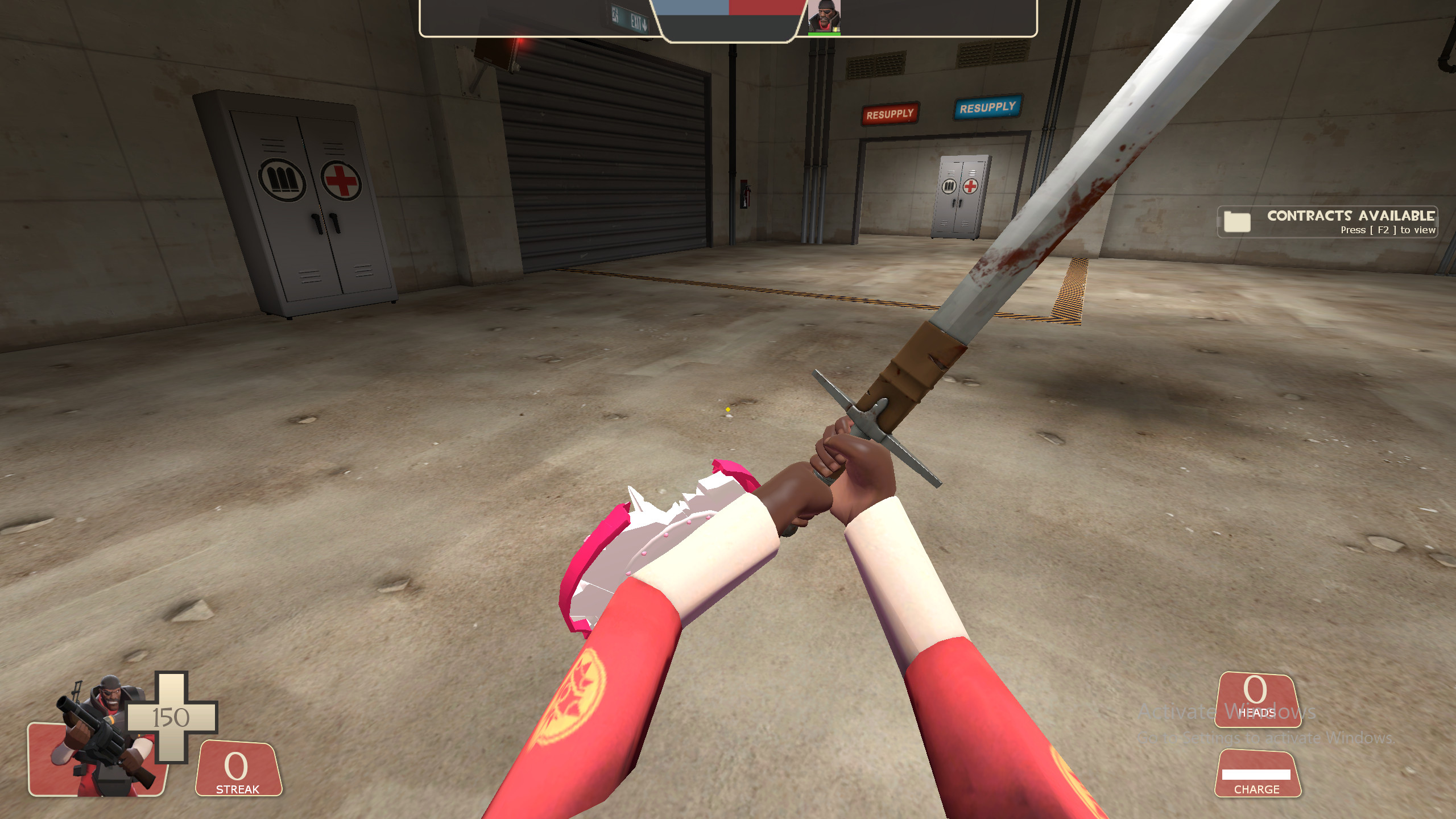 Angel Dust Hazbin Hotel Chargin Targe Mod for Team Fortress 2 | TF2 Mods