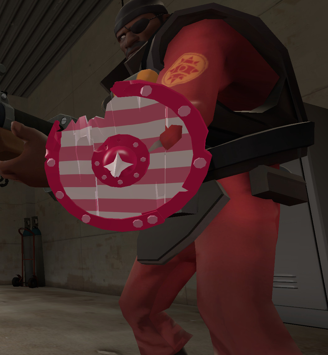 Angel Dust Hazbin Hotel Chargin Targe Mod for Team Fortress 2 | TF2 Mods