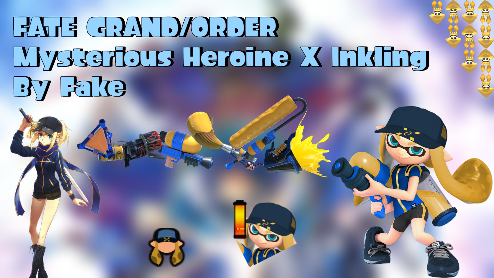 Mysterious Heroine X Inkling [Super Smash Bros. Ultimate] [Mods]