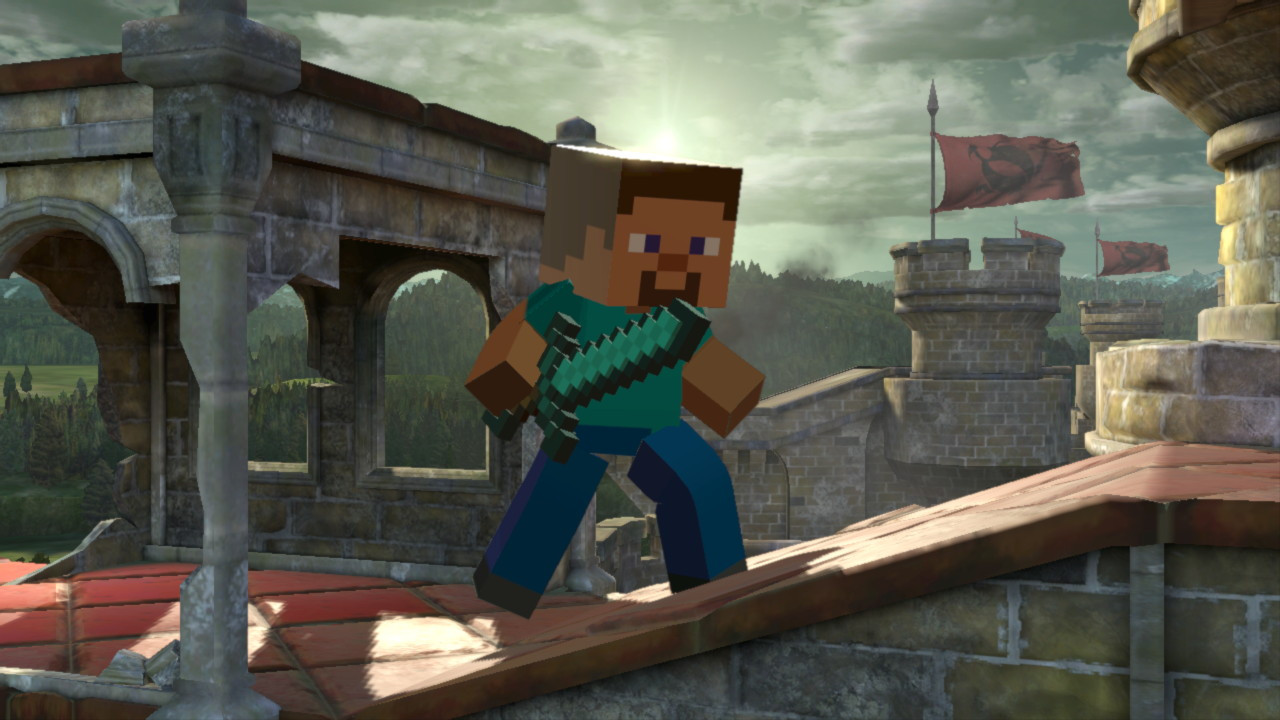 Minecraft Steve (Mii) Mod for Super Smash Bros. Ultimate | SSBU Mods