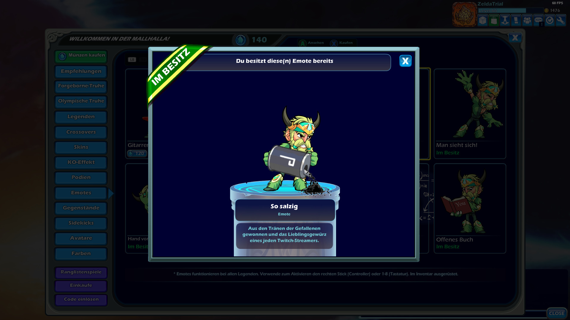 Salt Taunt = Pepper Taunt Mod for Brawlhalla | BHalla Mods