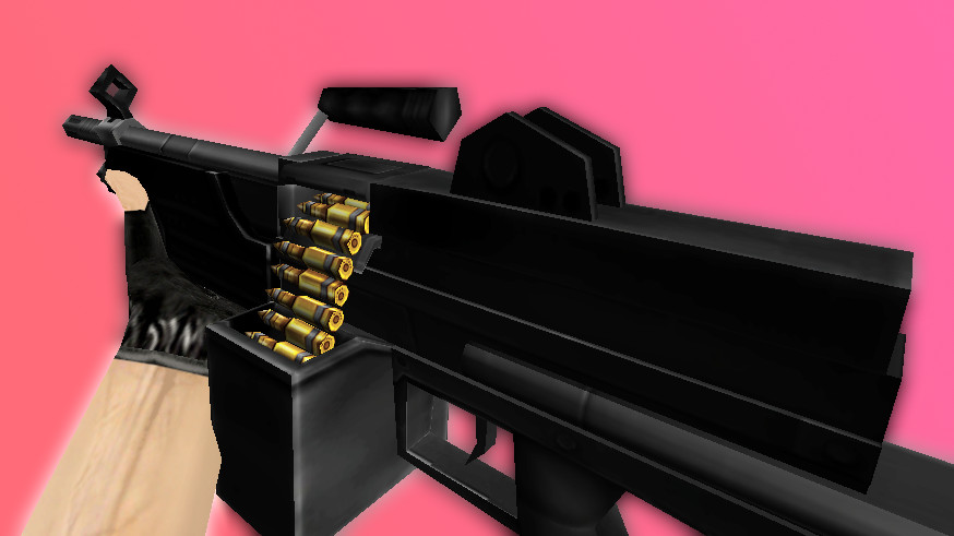 M249 on CS:S Anims Mod for Counter-Strike 1.6 | CS1.6 Mods