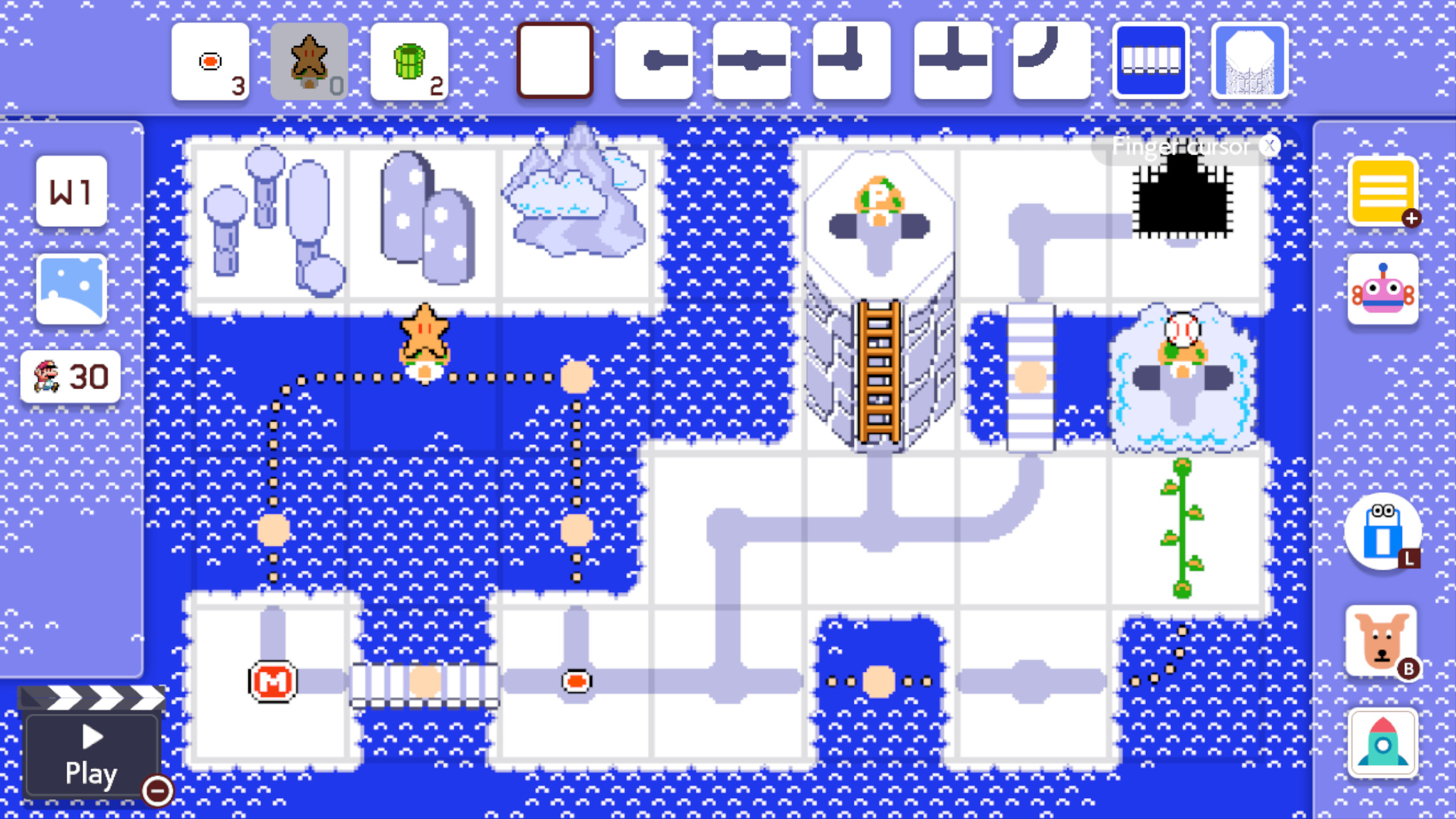 SMB1 world map in SMM2 - all themes Mod for Super Mario Maker 2 | SMM2 Mods