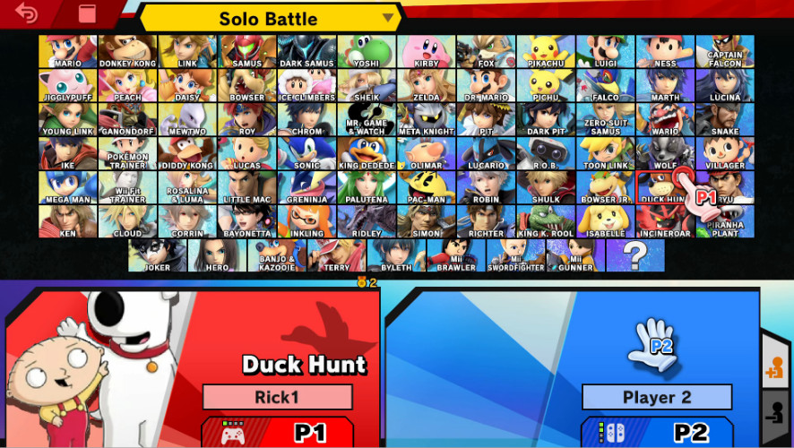 Brian & Stewie Duck Hunt Mod for Super Smash Bros. Ultimate | SSBU Mods