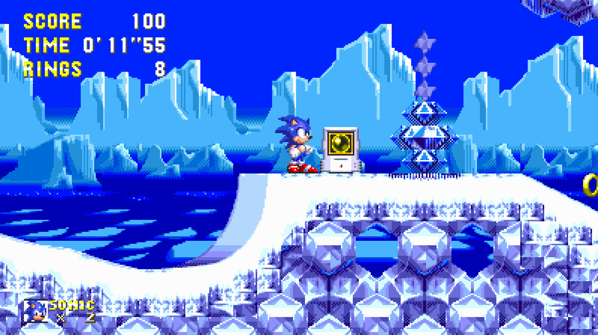 3D Blast Golden Shield Mod for Sonic 3 A.I.R. | S3AIR Mods