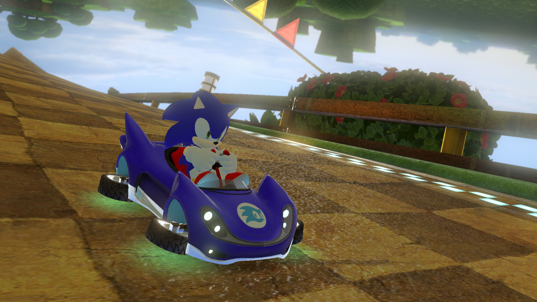 Sonic's Speed Star Car (SASASR) Mod for Mario Kart 8 | MK8 Mods
