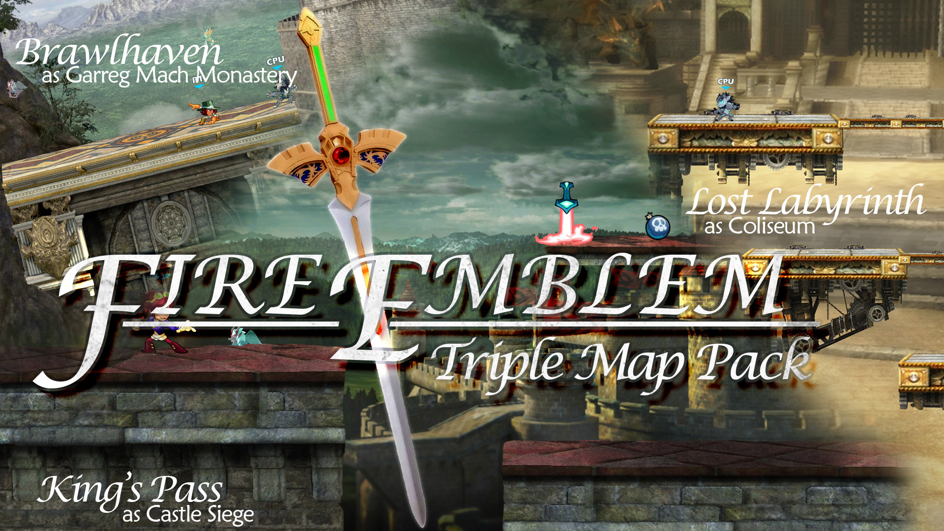 Fire Emblem Stage Pack (SSBU Map Mods) Mod for Brawlhalla | BHalla Mods