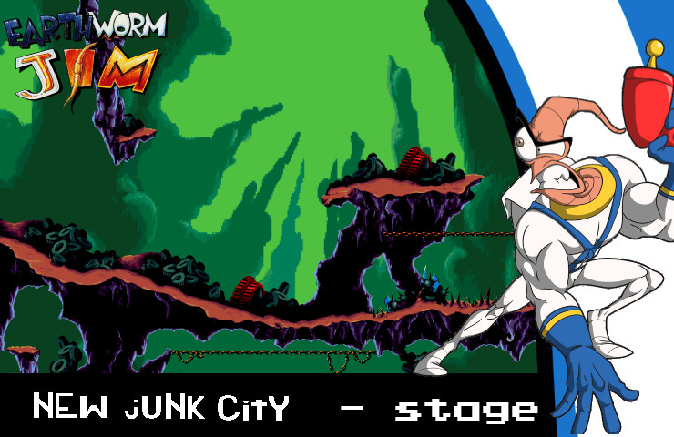 Earthworm Jim - New Junk City (9.3/CMC/CMC+) Mod for Super Smash Bros ...