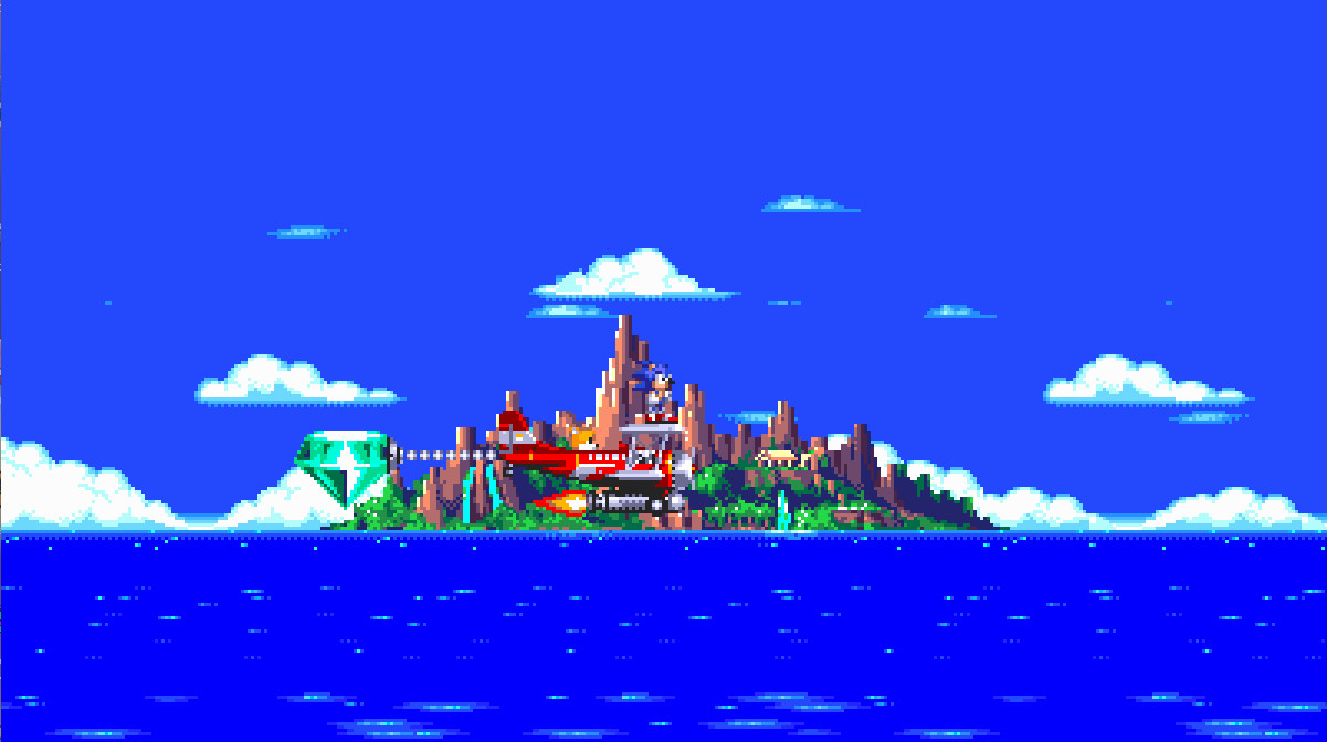 Custom Ending Sprites. Mod for Sonic 3 A.I.R. | S3AIR Mods