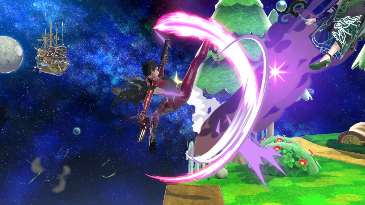 White & Pink Bayonetta 2 Effects Mod for Super Smash Bros. Ultimate ...