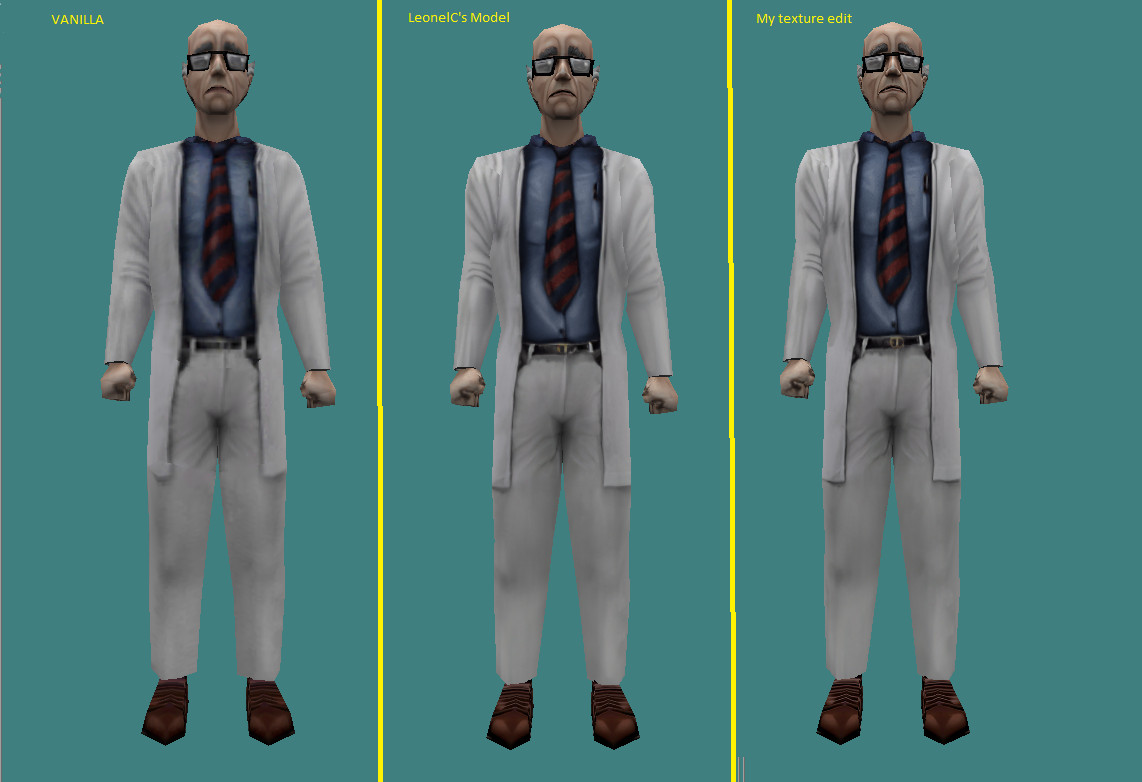 Rescaled Scientists Texture (OP4 support too) Mod for Half-Life | HL Mods