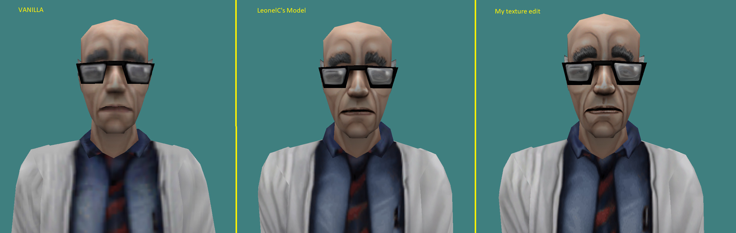 Rescaled Scientists Texture (OP4 support too) Mod for Half-Life | HL Mods