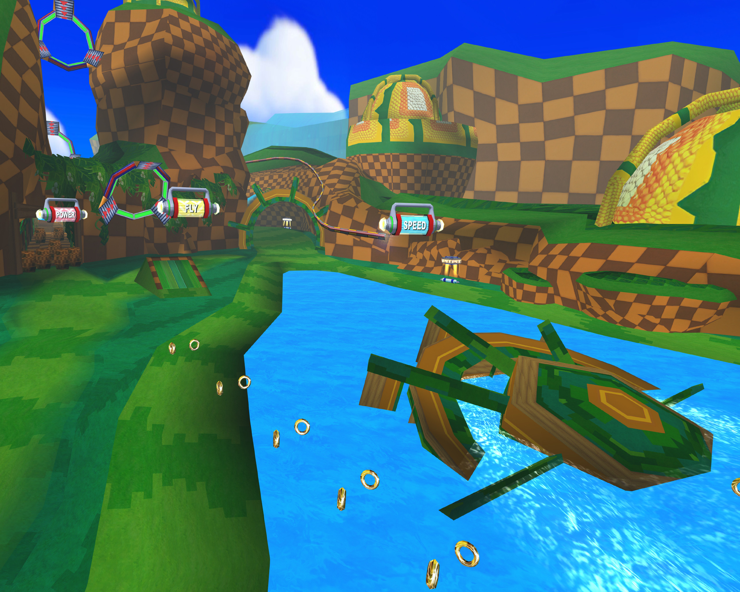 Fondo De Sonic De Windy Hill Transformaciones Emocionantes En Chao