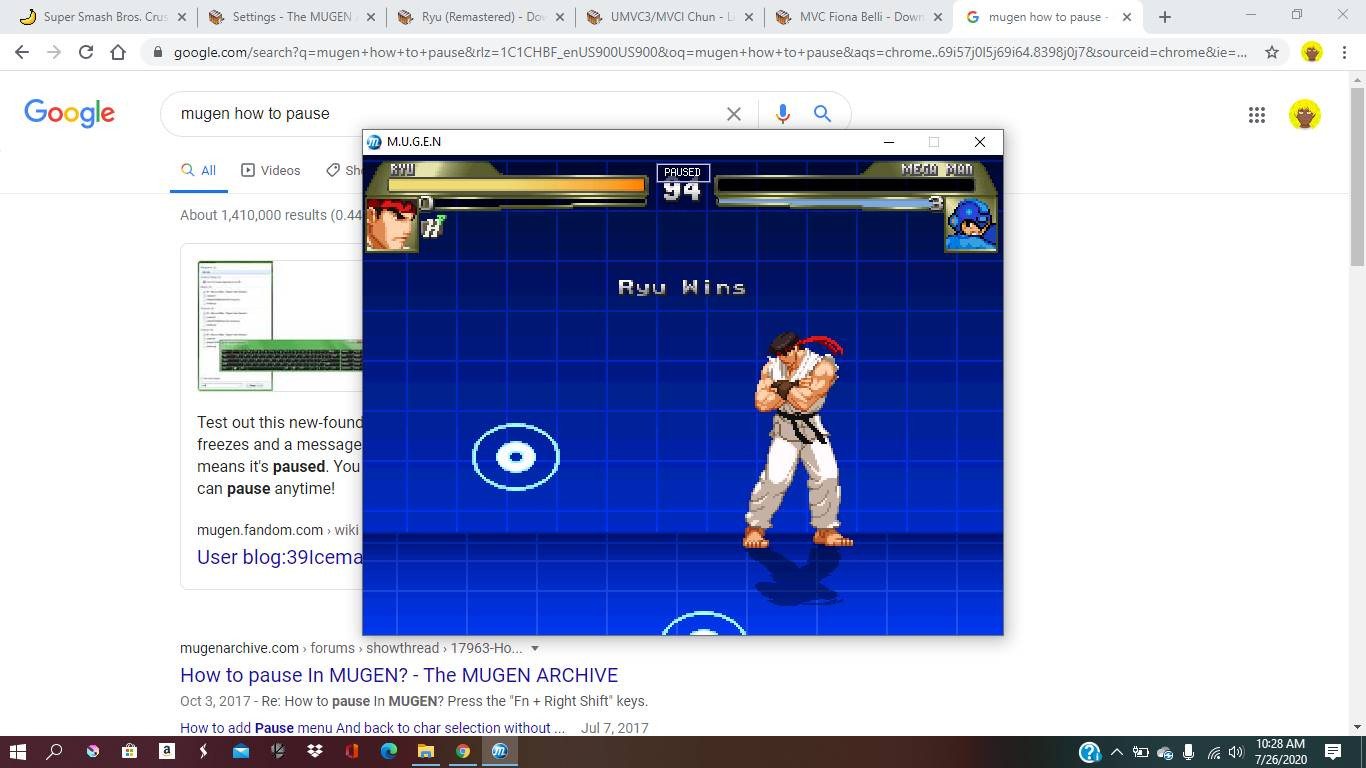 Ryu (REMASTERED Street Fighter) Released! Mod for M.U.G.E.N | MUGEN Mods