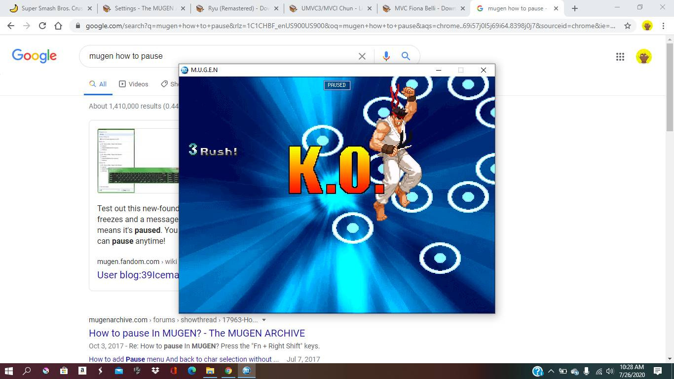Ryu (REMASTERED Street Fighter) Released! Mod for M.U.G.E.N | MUGEN Mods