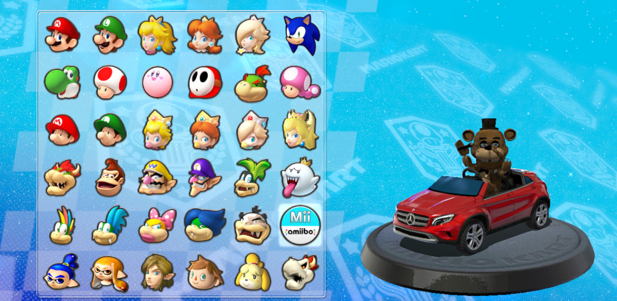 Freddy Mod for Mario Kart 8 | MK8 Mods