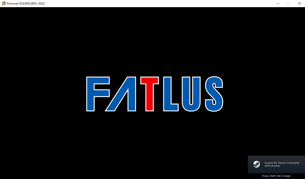 Fatlus Logo Mod for Persona 4 Golden PC (32 Bit) | P4G PC 32 Mods