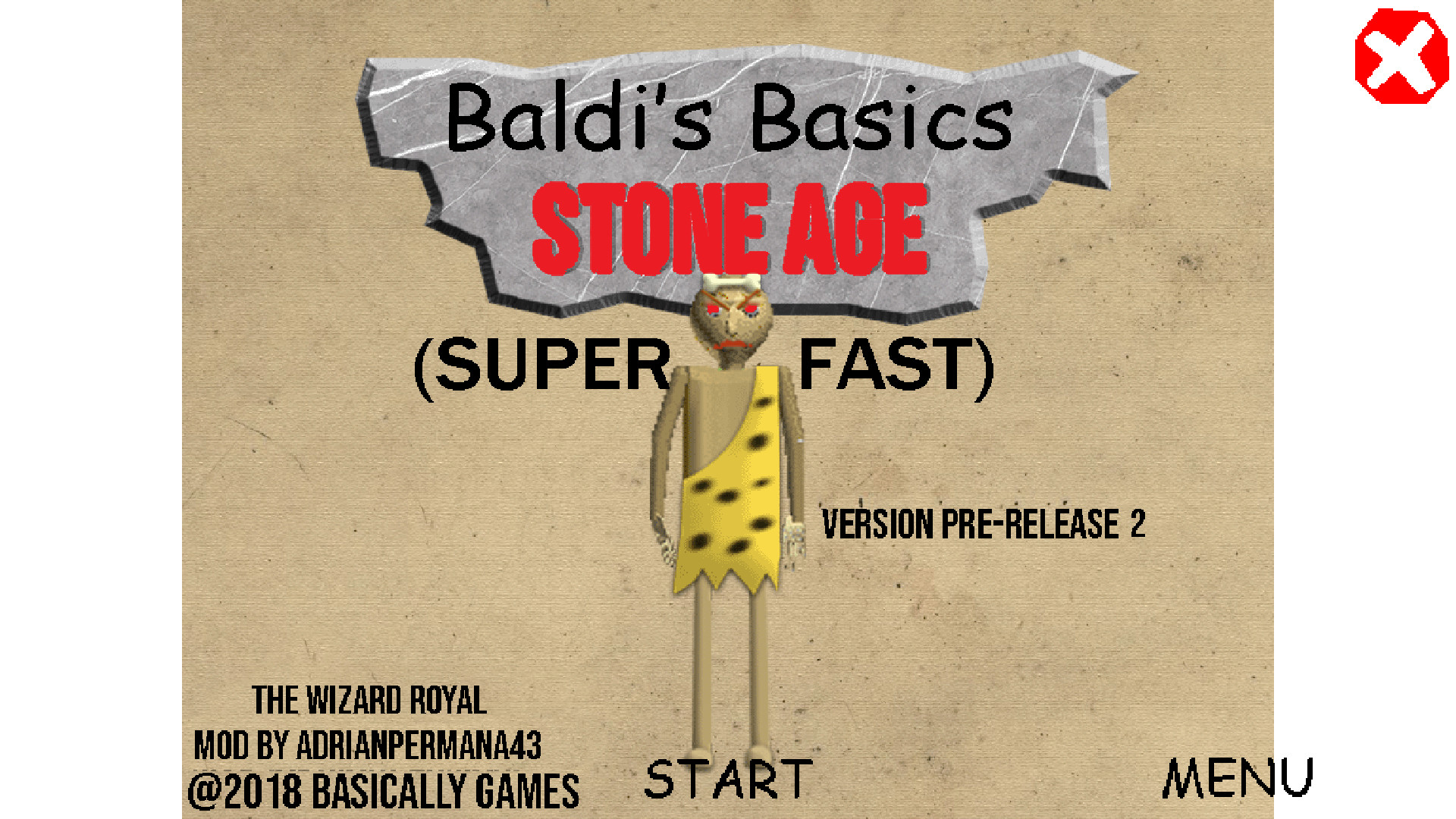 Baldi's Basics Stone Age (Super Fast Edition) Mod for Baldi's Basics ...