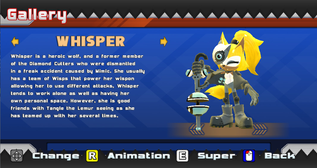 Whisper Mod for Sonic World | SW Mods