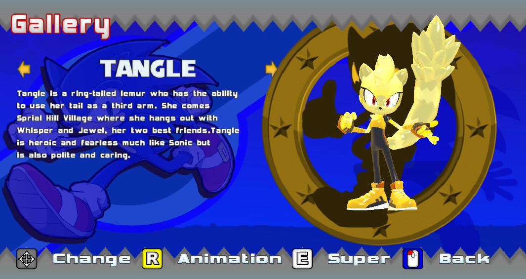 Tangle Mod for Sonic World | SW Mods