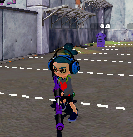 Undertale heart t-shirt over Squidmark LS [Splatoon] [Mods]