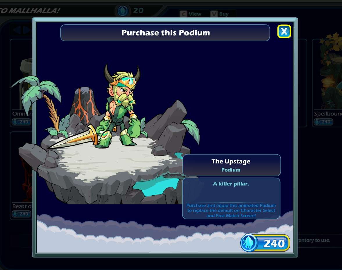 Wild Podium Mod for Brawlhalla | BHalla Mods